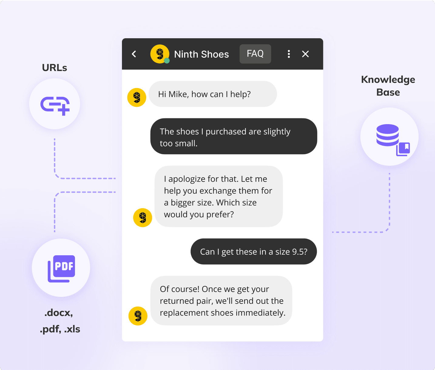 Create an AI Chatbot in Seconds with Your Data | Kommunicate