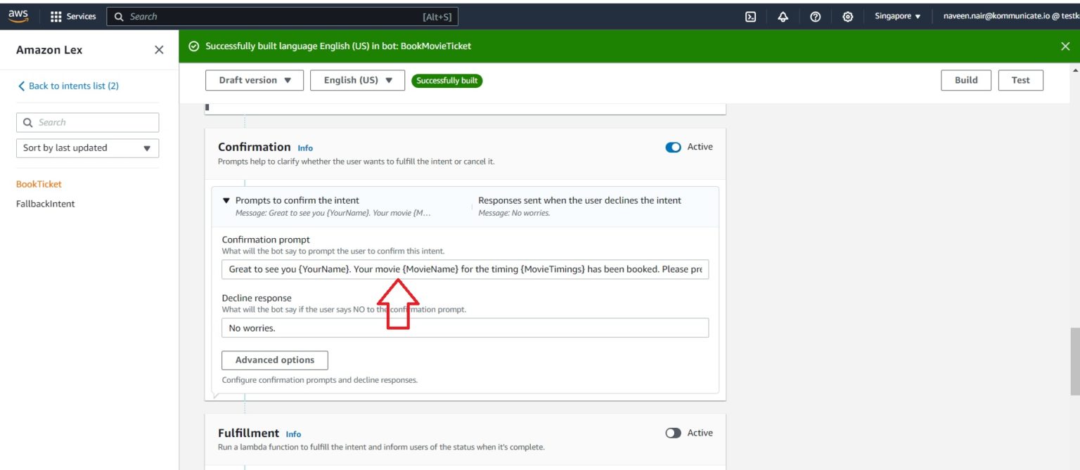 A Step-by-Step Guide to Build Amazon Lex Chatbot - Tutorial
