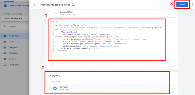 How to Install Live Chat Using a Google Tag Manager - Kommunicate Blog