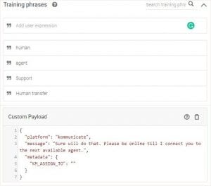 How to Set-up Bot to Human Hand-off in Dialogflow?