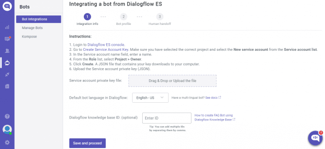 Building Chatbot for iOS with Dialogflow (API.ai) - Kommunicate ...