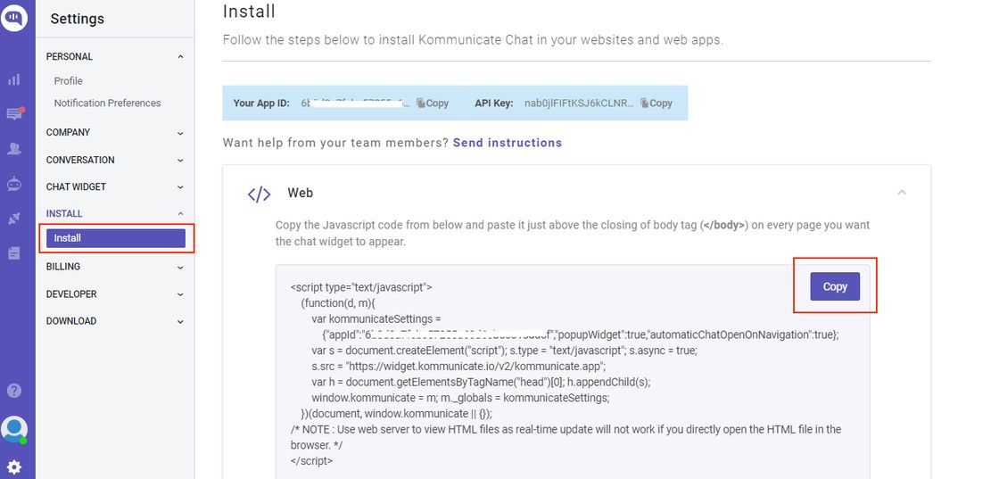 Integrate Dialogflow CX bot into Website using Kommunicate