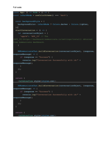 React Chatbot: How to Add Chatbot to React Native - Kommunicate
