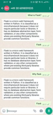 How to Create a WhatsApp Chatbot using Flask Python Framework