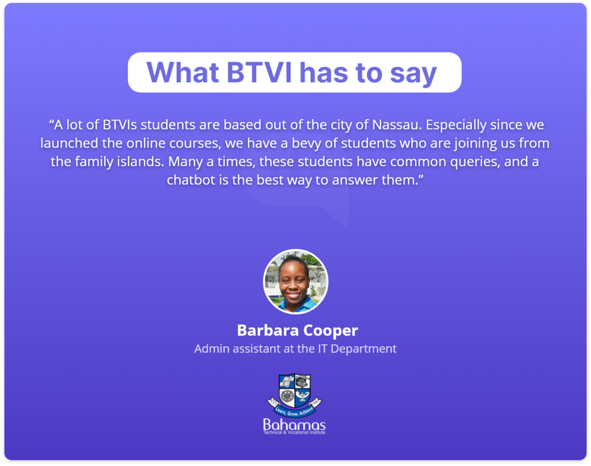 How BTVI Used Kommunicate’s Chatbots To Teach Across Islands