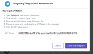 Integrate Dialogflow chatbot with Telegram | Kommunicate
