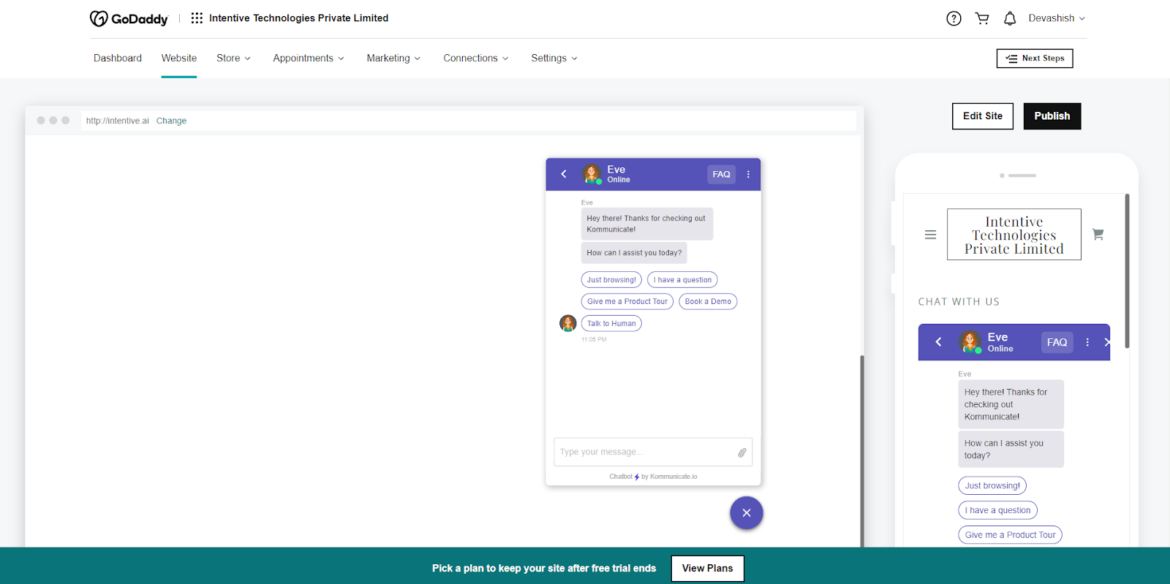 How to Add a Chatbot To Your GoDaddy Website