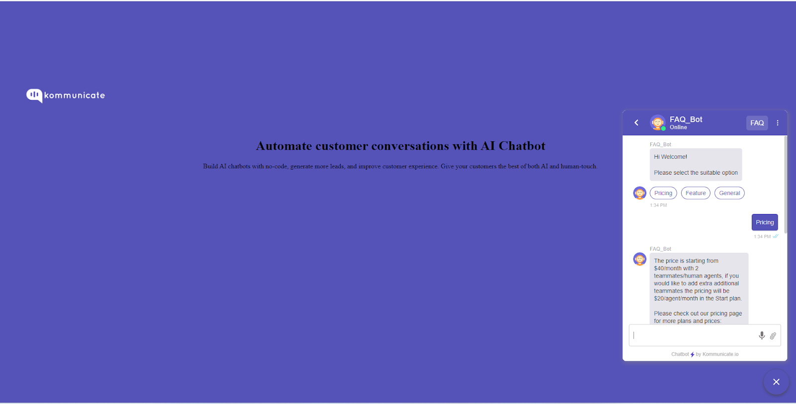 How to Build an FAQ Chatbot Using on Nodejs